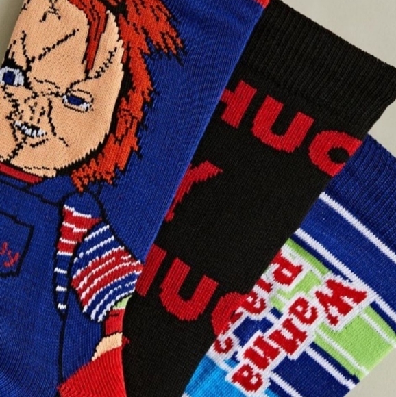 Spencer's | Underwear & Socks | Chucky 3 Crew Pair Sock Advent Gift Set ...